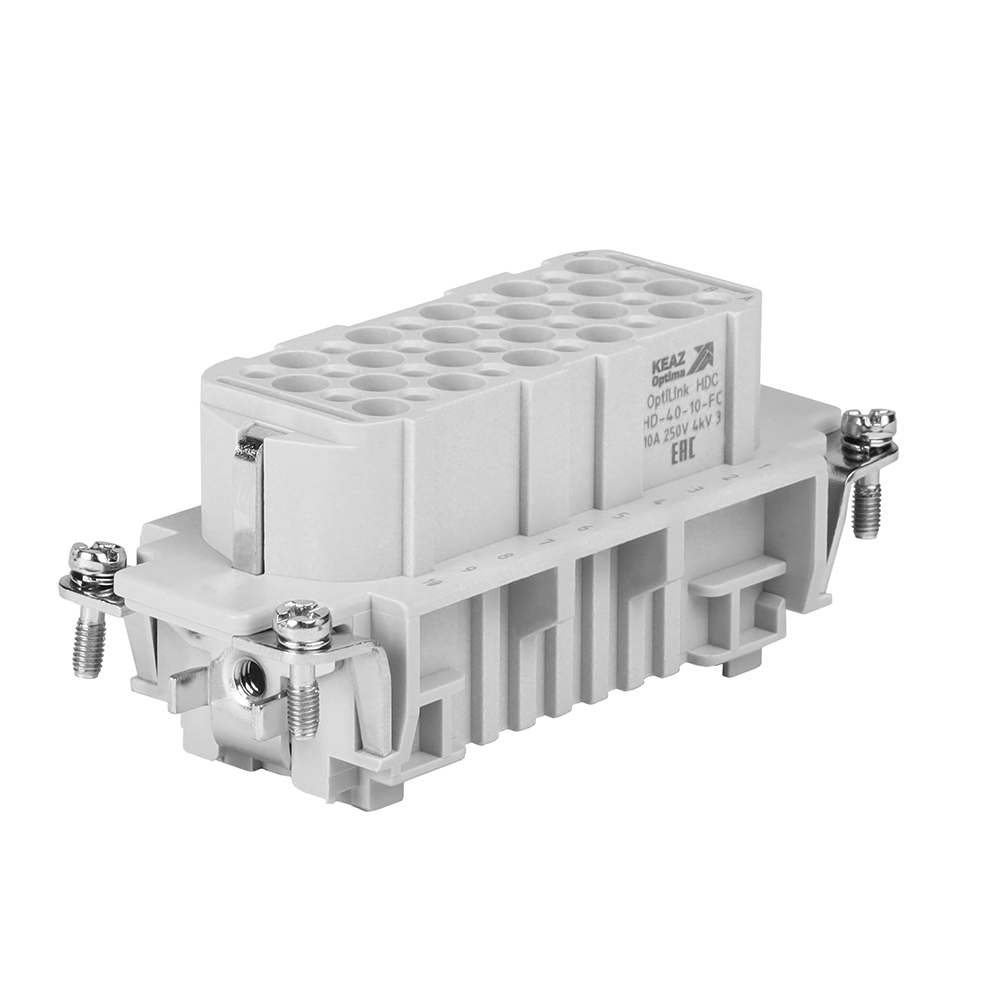Розетка OptiLink HDC-HD-40-10-FC-(0,14-2,5)-250V купить по цене производителя — завод KЭAЗ